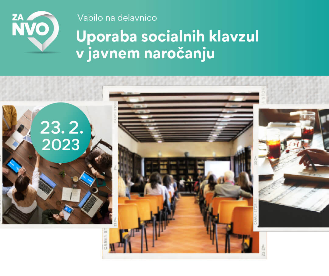 [Prestavljeno] Uporaba socialnih klavzul v javnem naročanju - ZaNVO