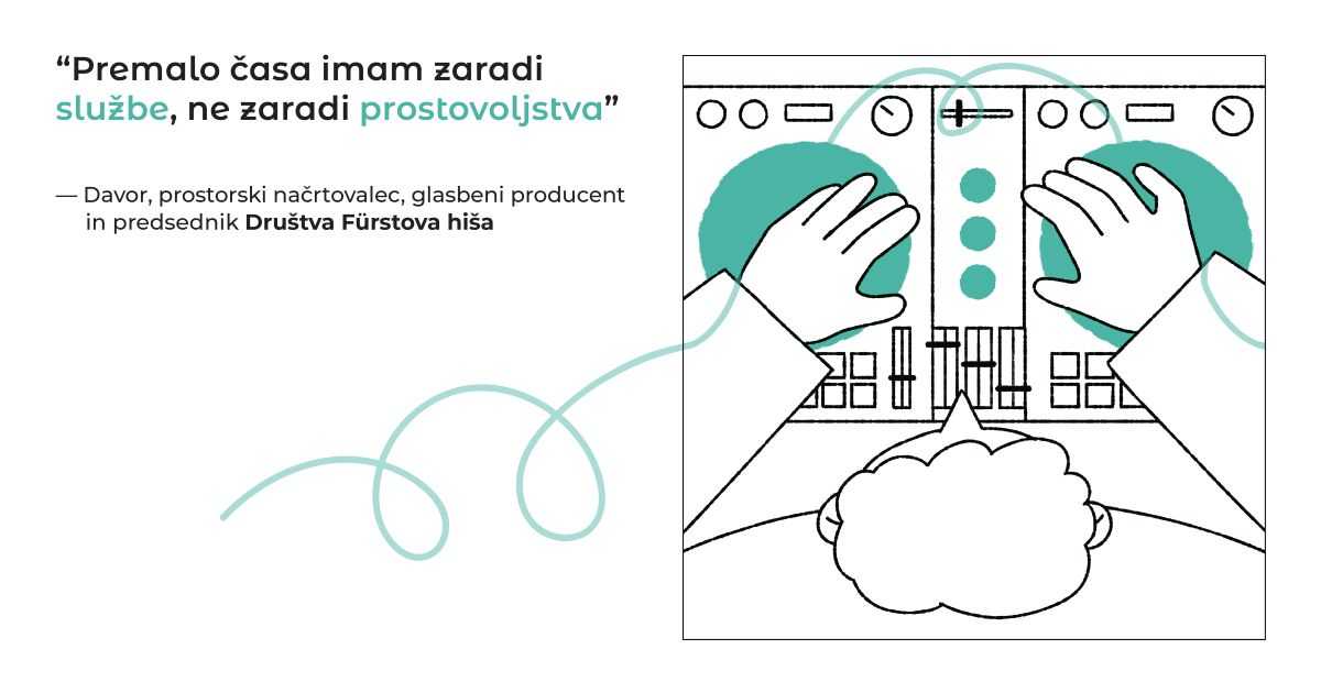Davor, prostorski načrtovalec, glasbeni producent in predsednik Društva ...