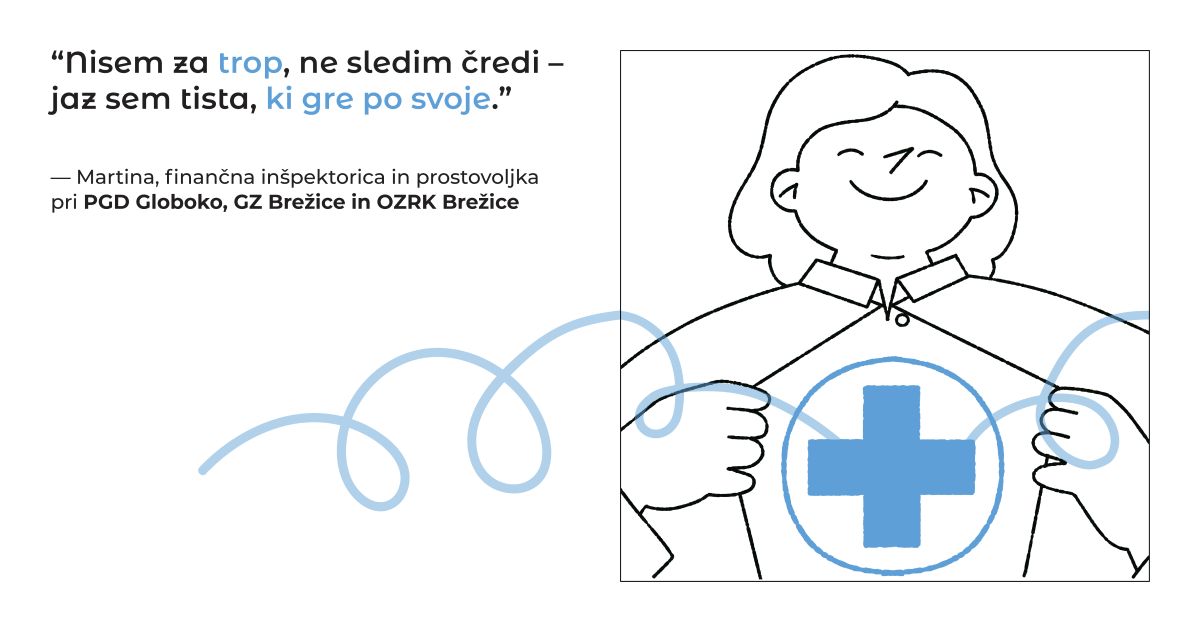 Martina, finančna inšpektorica in prostovoljka pri PGD Globoko, GZ ...